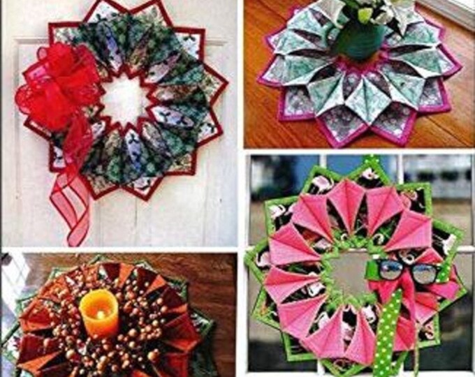 Fold'n Stitch Wreath sewing Pattern From: Poorhouse Quilt Designs ...
