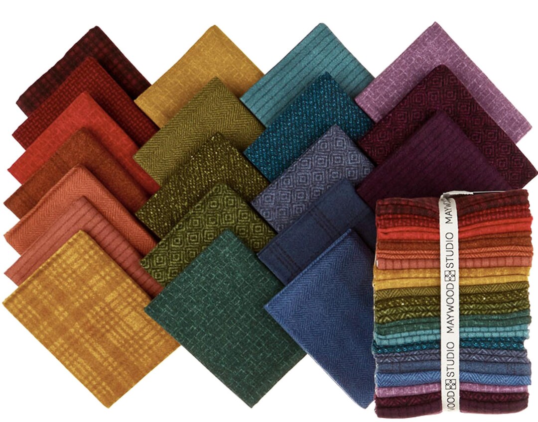 Colors 2- Woolies Flannel *fat Quarter Bundle* 20 Pieces By: Bonnie ...