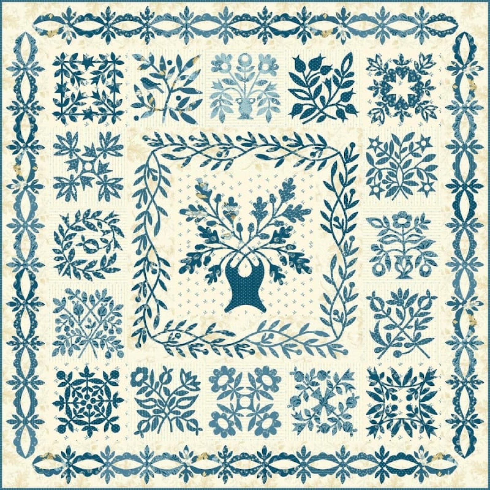 Family Tree *appliqué Quilt Pattern* By: Edyta Sitar - Laundry Basket ...