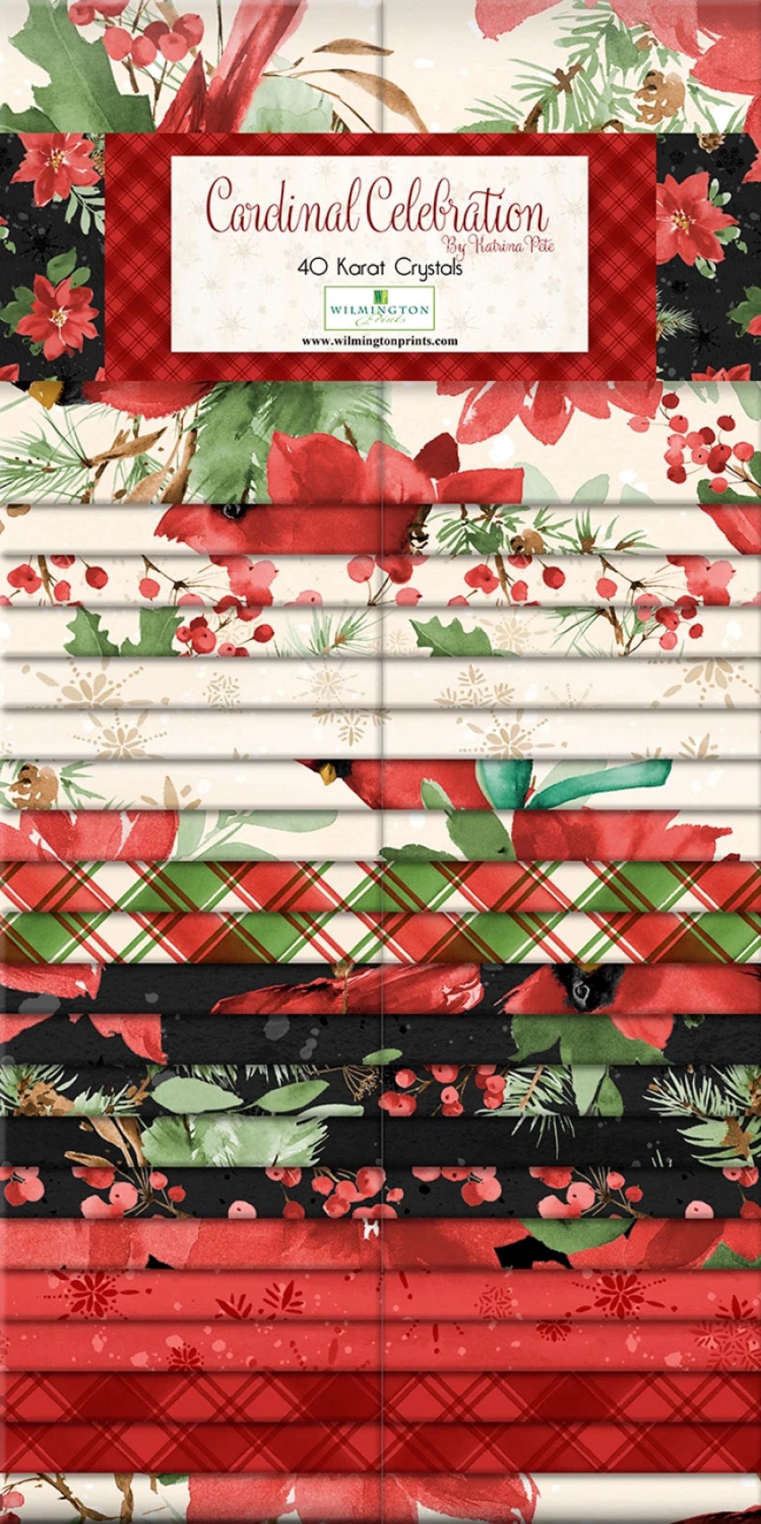 Cardinal Celebration - 40 Karat Crystals *jelly Roll - 40 Strips* by ...