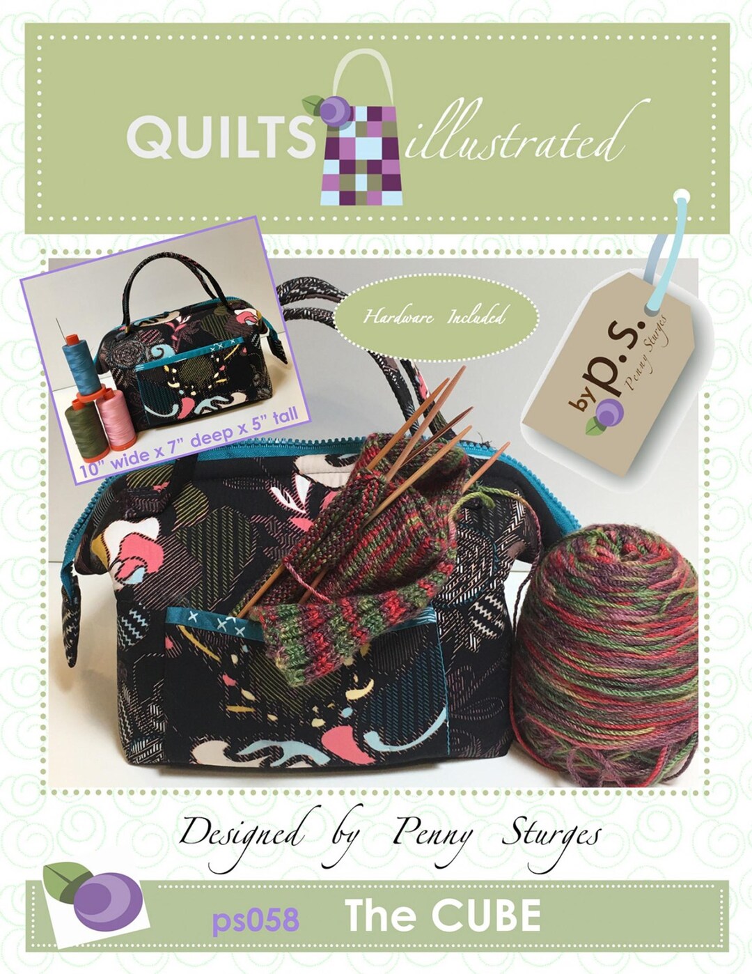 The Cube *bag Sewing Pattern + Stays* By: Penny Sturges - Quilts ...