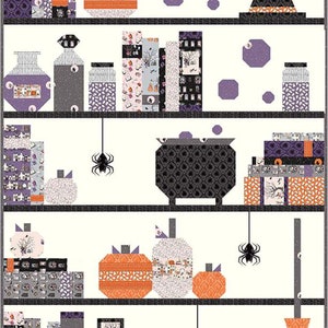 Spookie Shelfie Quilt (A Fat Quarter Friendly Quilt Pattern) By ...