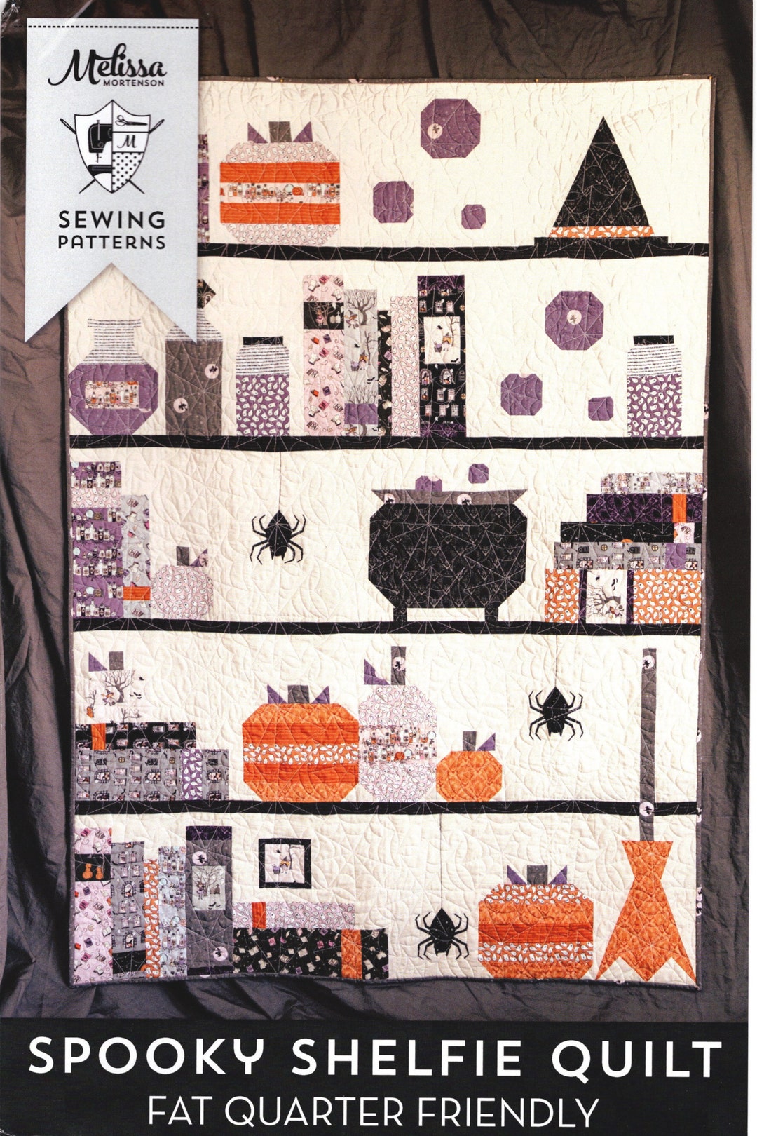 Spookie Shelfie Quilt (A Fat Quarter Friendly Quilt Pattern) By ...