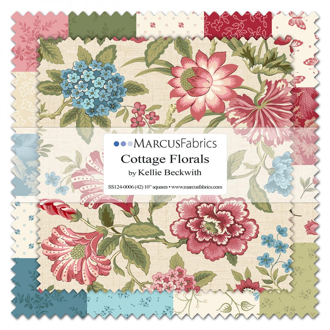 Cottage Floral *layer Cake (10x10) - 42 Pieces* Designer: Kellie ...