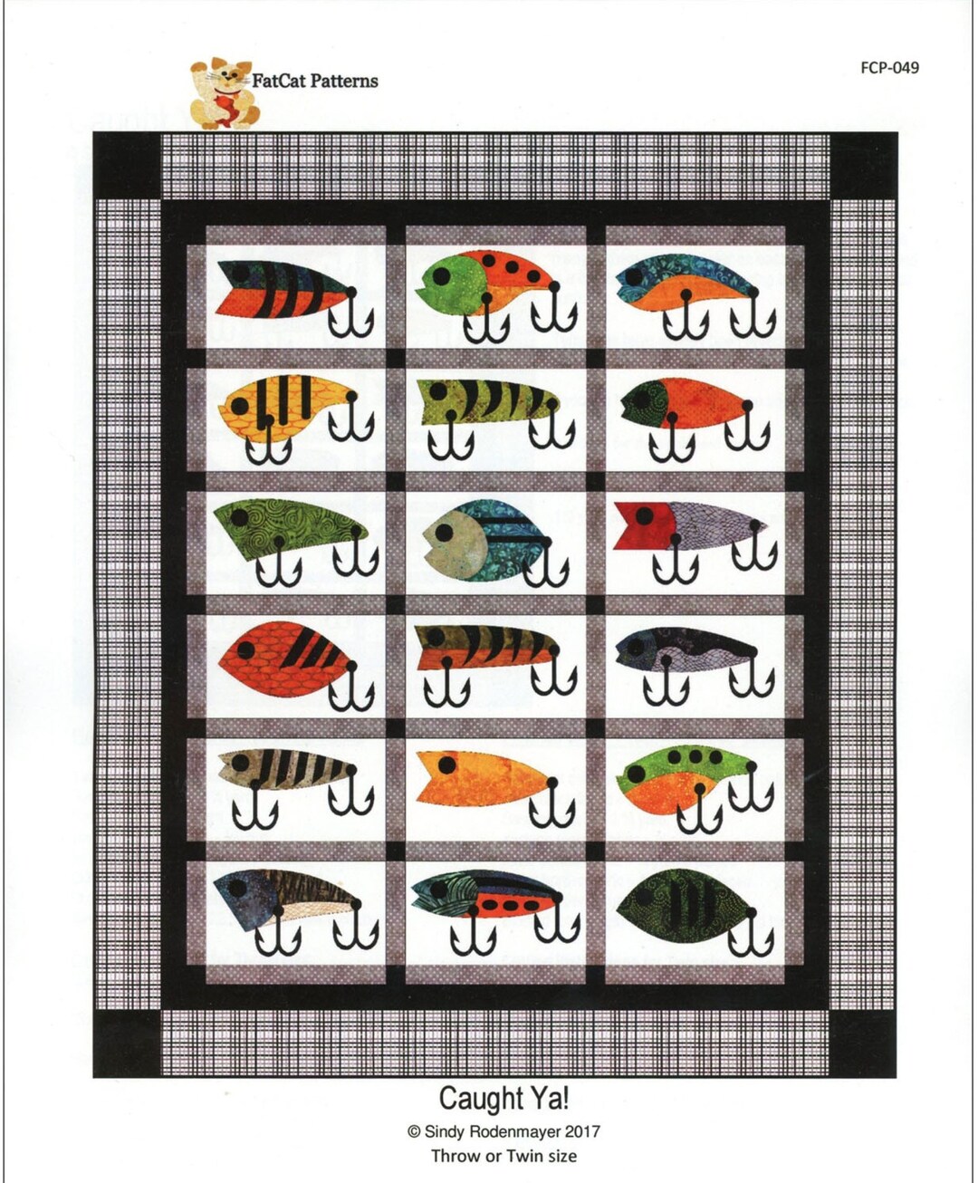 Caught Ya! *fusible Applique Quilt Pattern* By: Sindy Rodenmayer of Fat ...