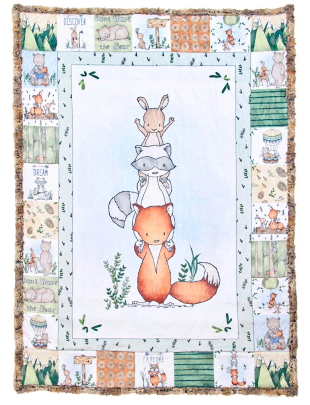 Tiny Tails Cuddle Kit * Timber Grove * Includes Fabric for Top ...