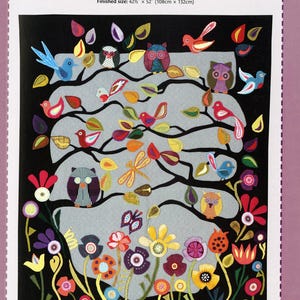 Wild Blooms & Colorful Creatures *softcover Book *wool Applique ...
