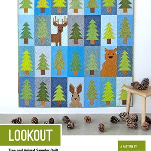 Lookout*tree and Animal Sampler Quilt Pattern* By: Elizabeth Hartman ...