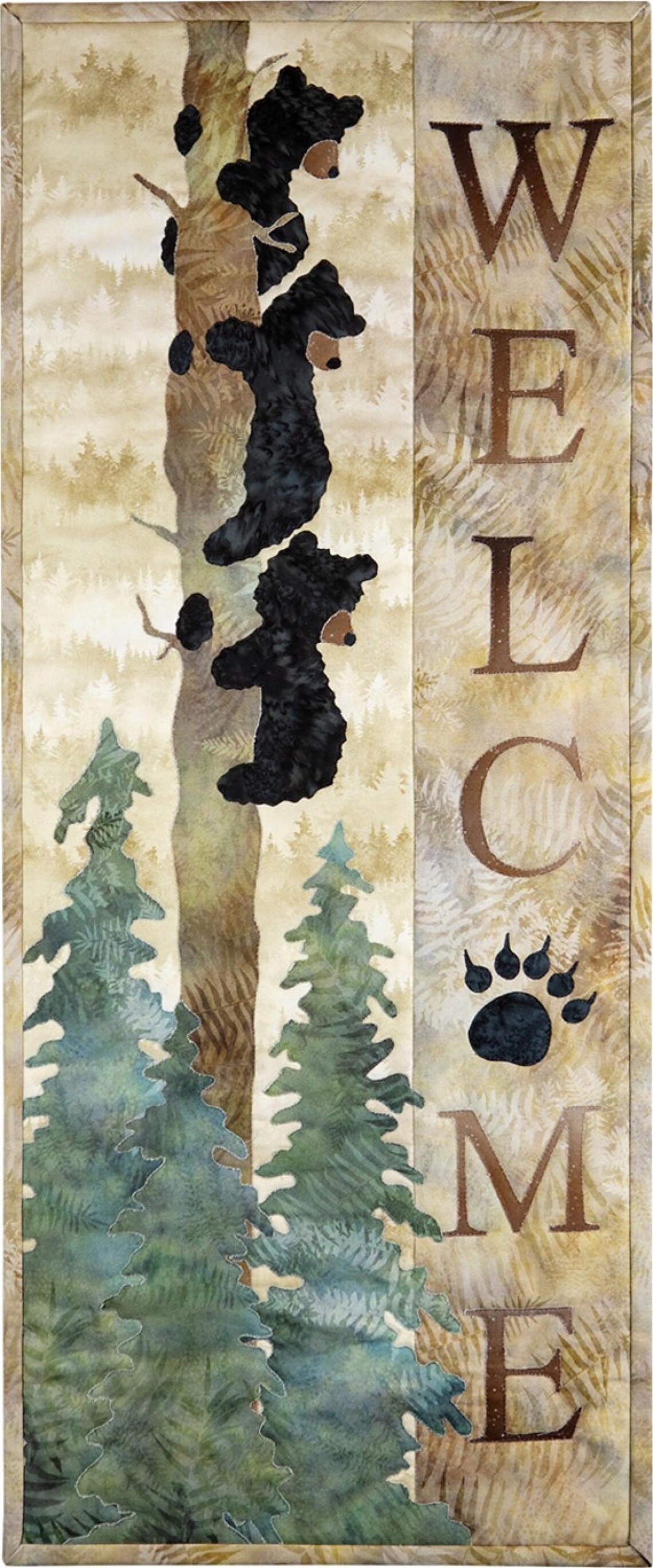 Welcome Bear Inn *quilted Applique Wall Hanging **pattern** By: Mckenna ...