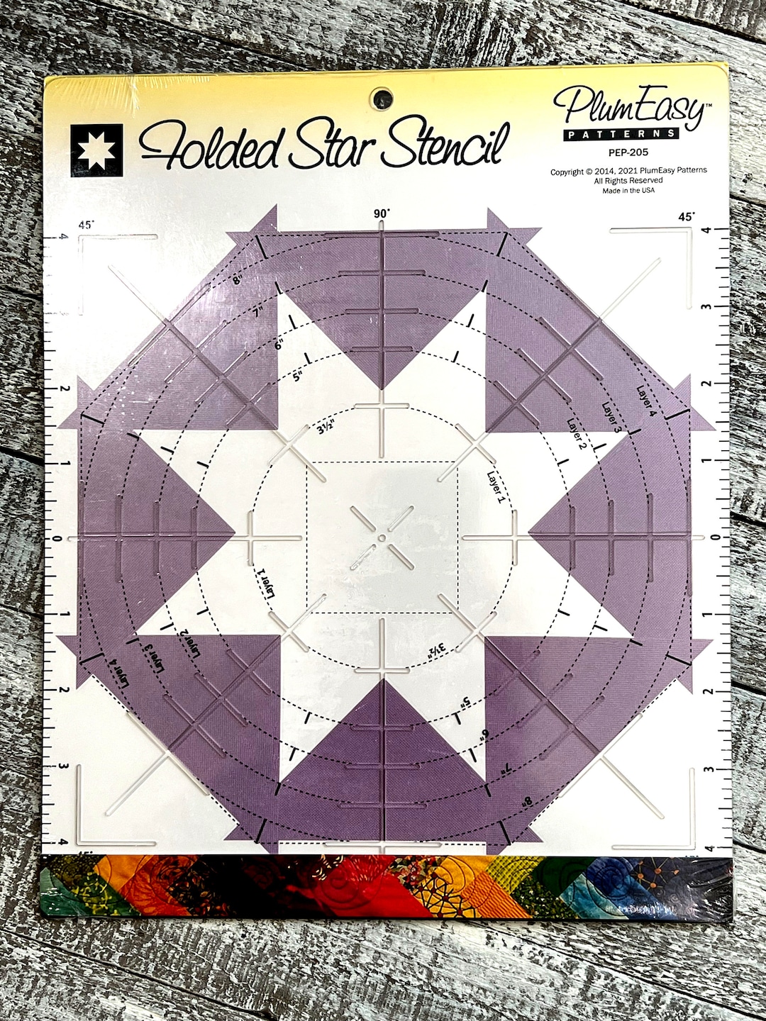 Folded Star Stencil *plastic Template* From: Plumeasy Patterns - Etsy