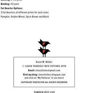 Pumpkin Spice *scrap Quilt Pattern* By: Karen Walker - Laugh Yourself ...