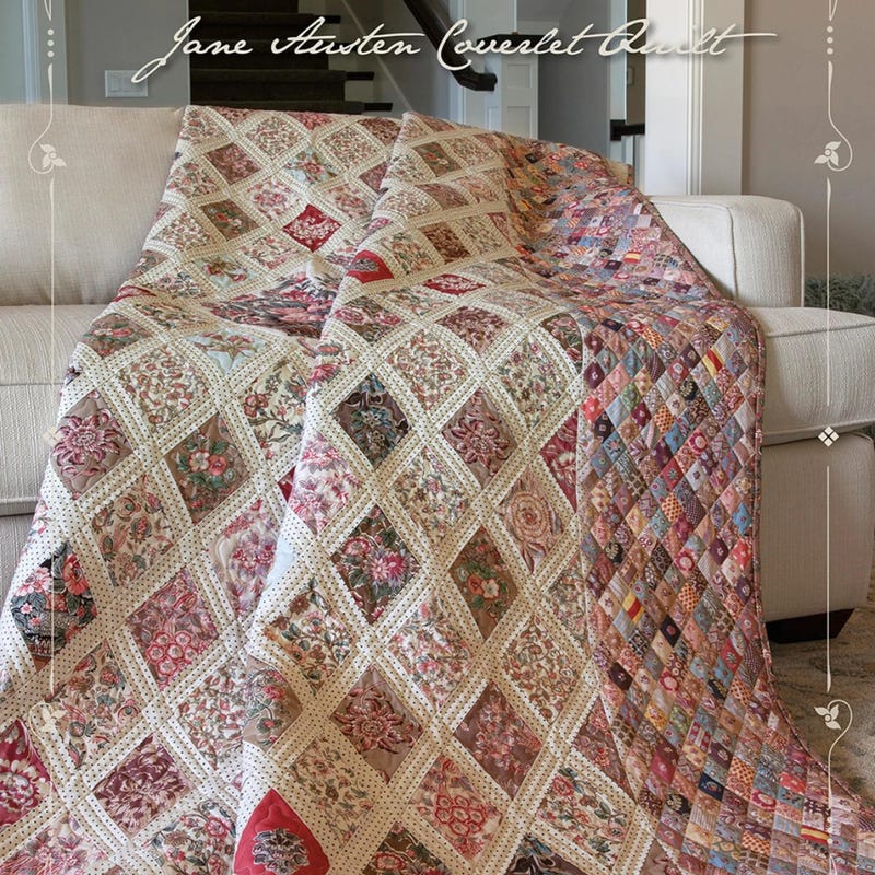 Red White Diamond Quilt - Etsy