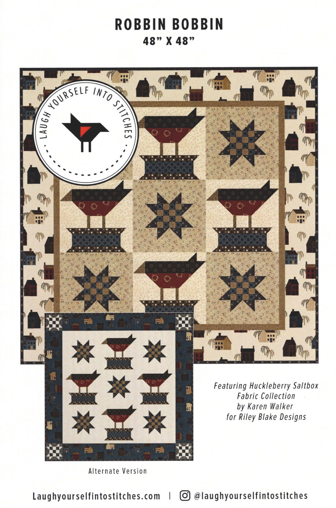 Robbin Bobbin *scrappy Quilt Pattern* By: Karen Walker - Laugh Yourself ...