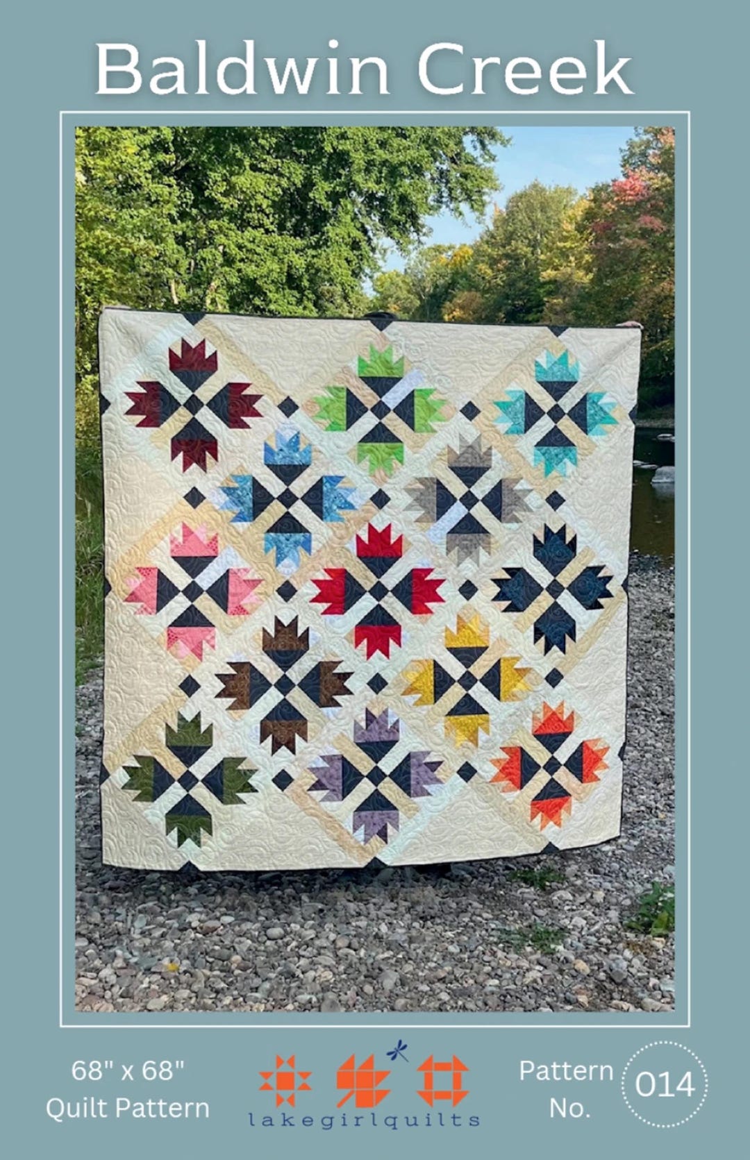 Baldwin Creek *A Pieced Quilt Pattern* By: Lake Girl Quilts #014 - Etsy