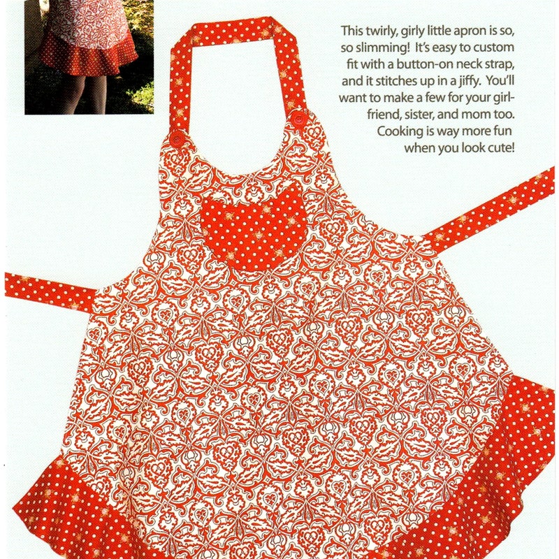Pink Ruffle Apron - Etsy