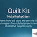 Pre-printed Wholecloth Quilt Top *lancaster in WHITE Muslin * Kit ...