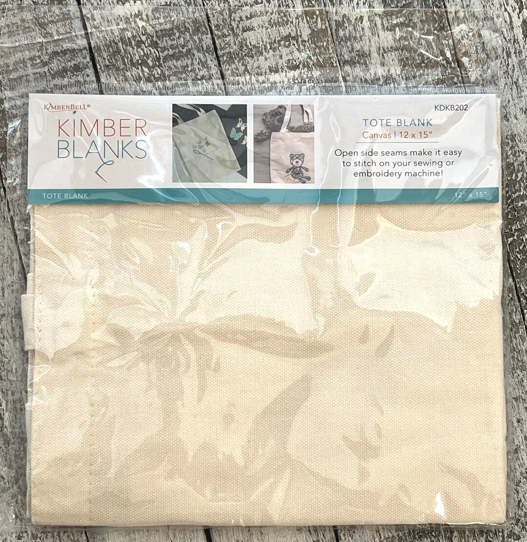 Canvas Tote Blank open Side Seam for Machine Embroidery or Applique ...