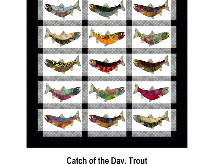 Quilt - Trout Fishing - Etsy
