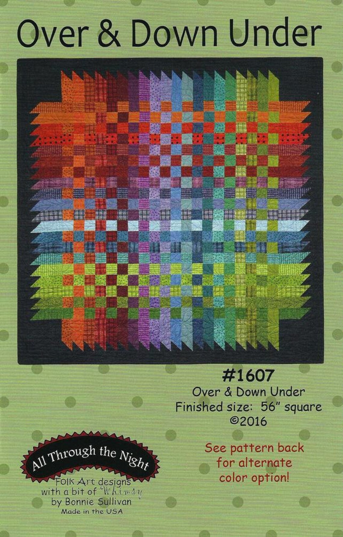 Over & Down Under *quilt Pattern* By: Bonnie Sullivan - All Through the ...