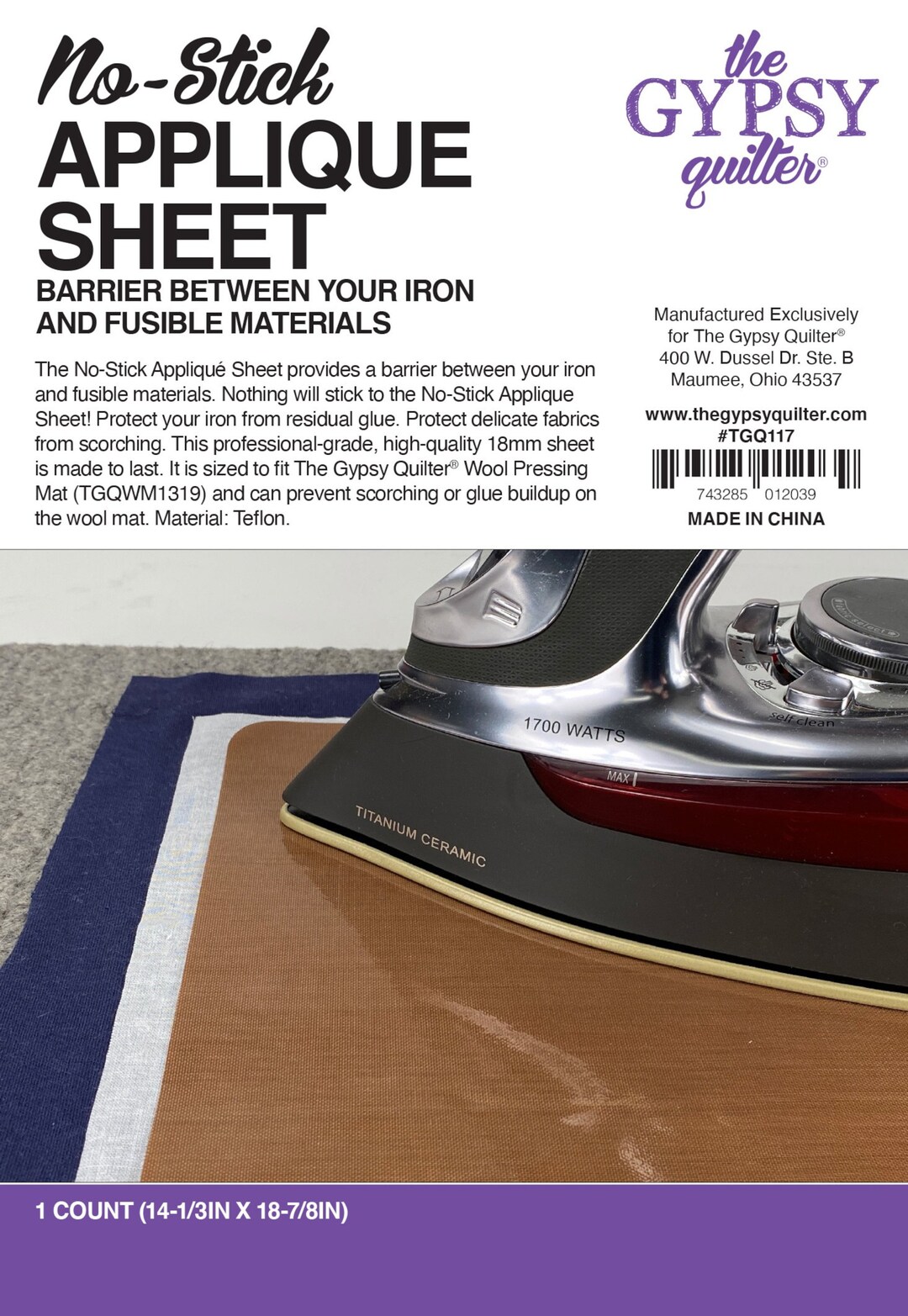 No-stick Applique Sheet *by: Gypsy Quilter - Etsy