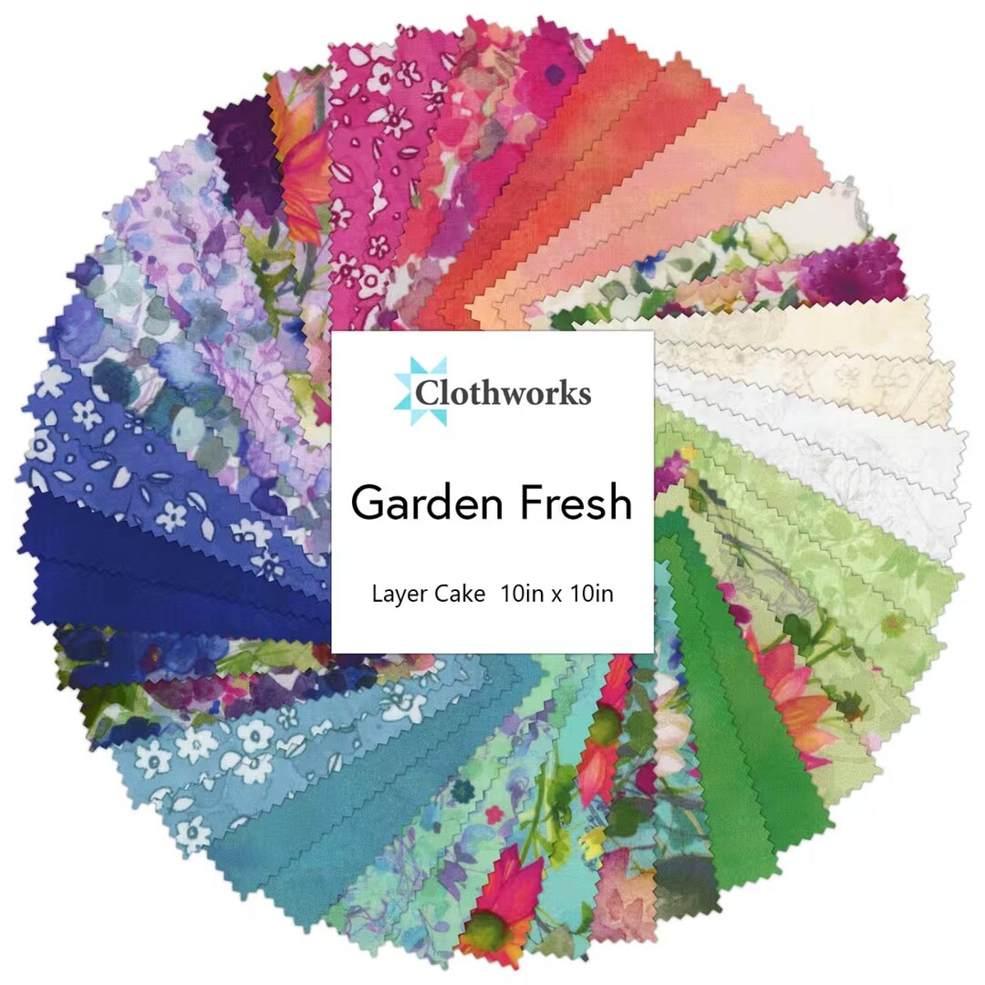Garden Fresh *layer Cake (10x10) - 42 Pieces* Designer: Sue Zipkin for ...