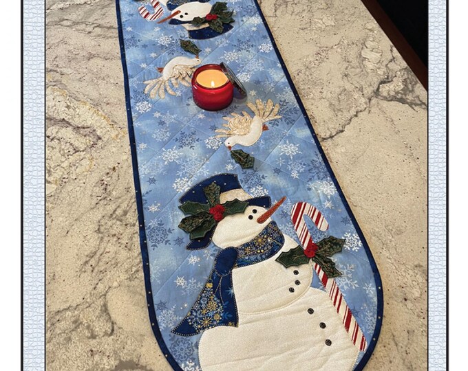 Winter Magic *table Runner Pattern -fusible Raw Edge Applique* By ...