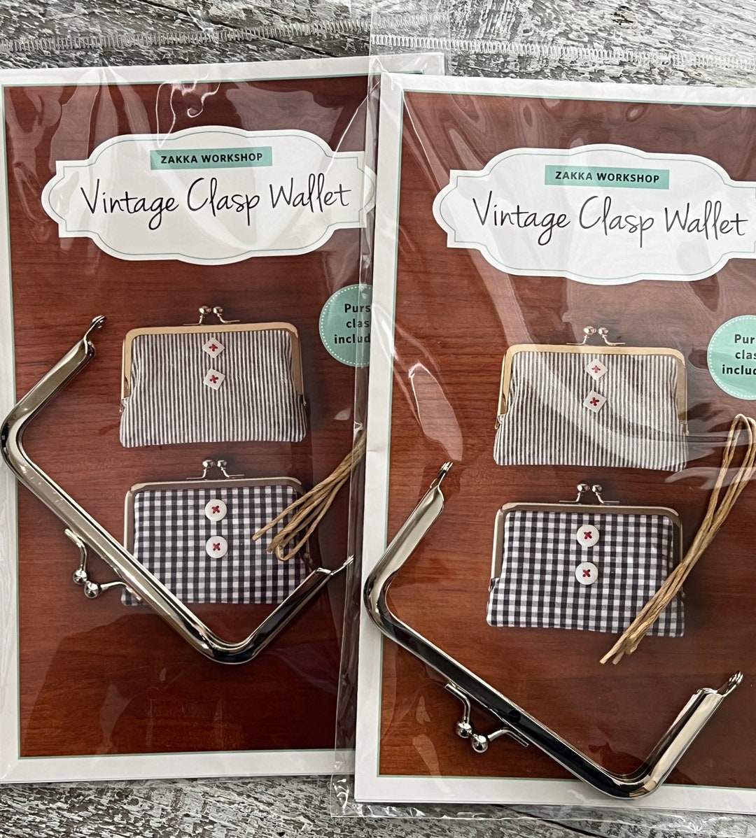 Vintage Clasp Wallet *pattern + 1 Clasp Frame* Zakka Workshop - Etsy