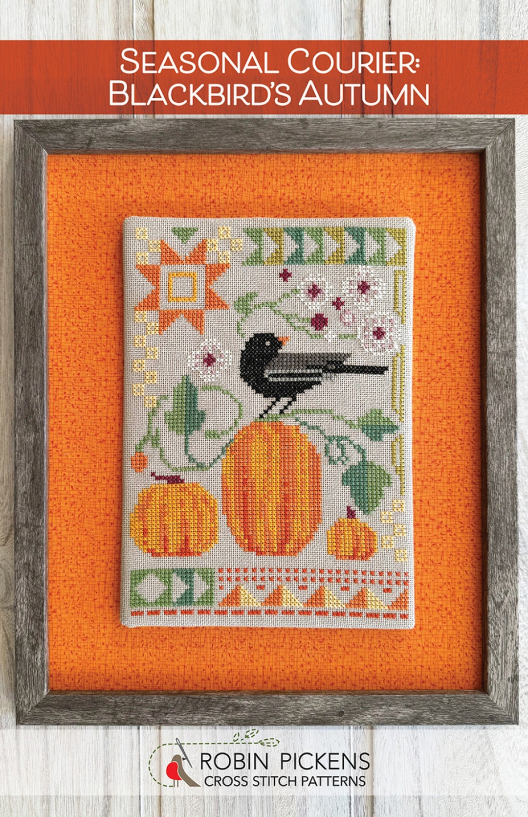 Seasonal Courier - Blackbird's Autumn *counted Cross Stitch Pattern* By ...