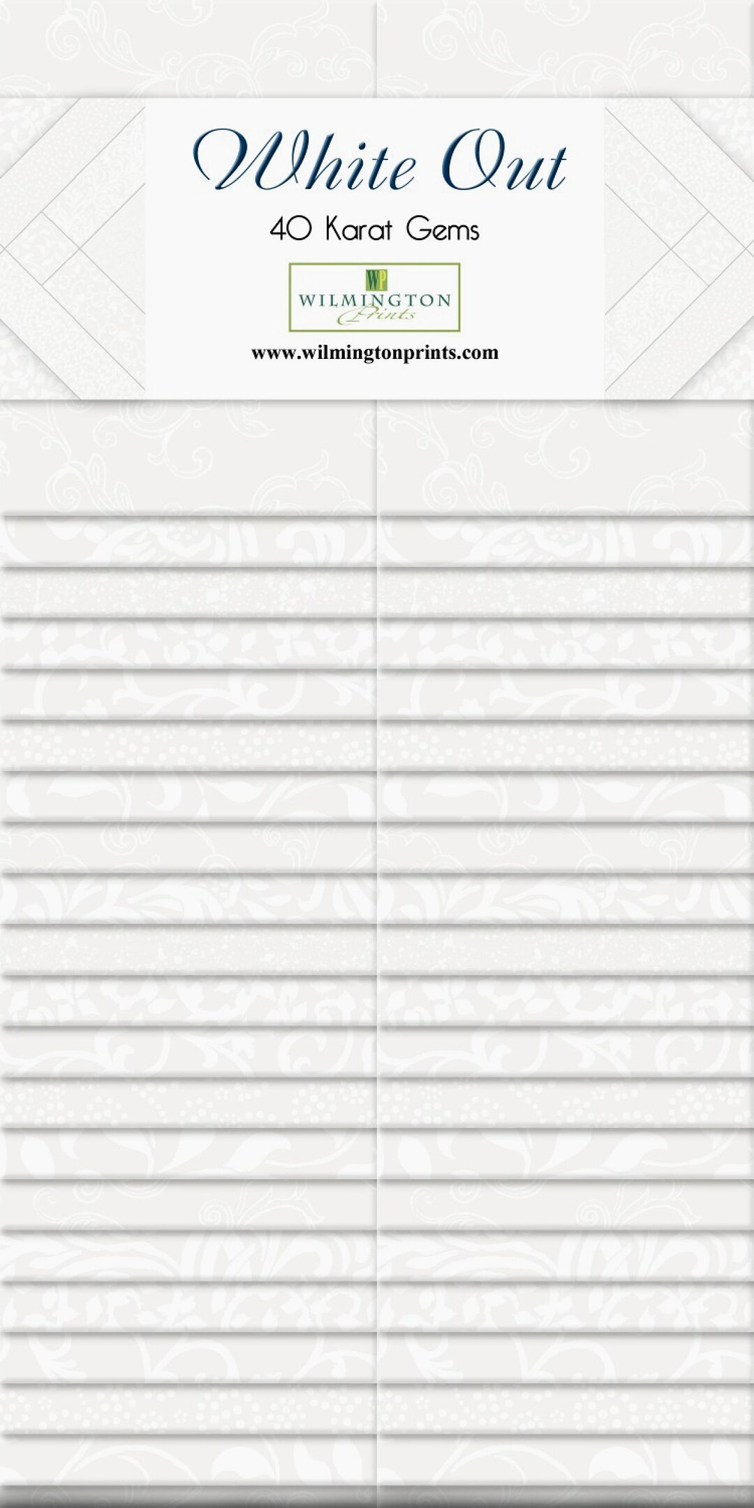 White Out *jelly Roll - 40 Pieces* By: Wilmington Fabrics - Etsy