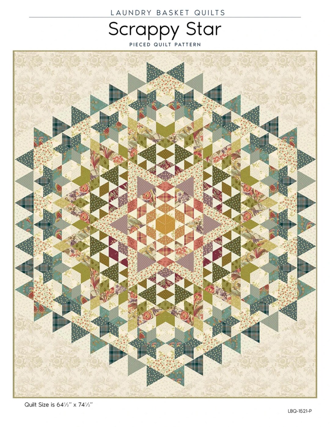 Scrappy Star *pieced Quilt Pattern* By: Edyta Sitar - Laundry Basket ...