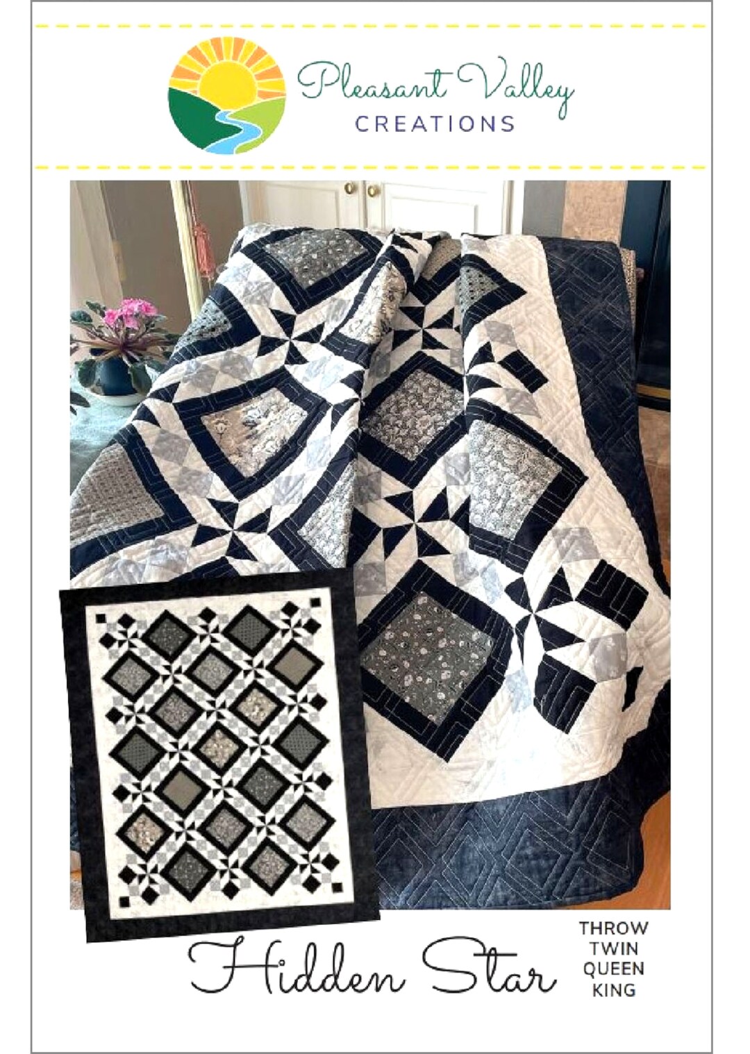 Hidden Star *multi-size Quilt Pattern - Layer Cake Friendly* By ...