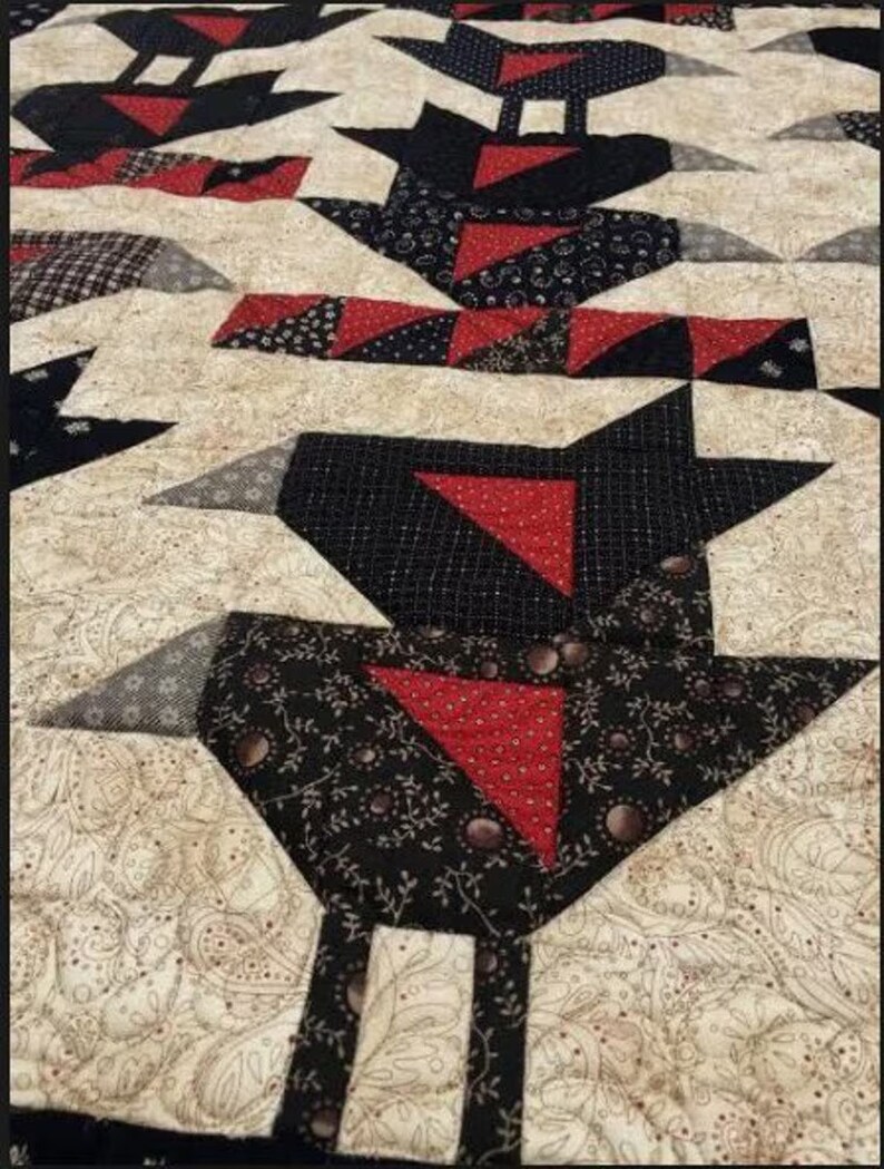 Redwing Blackbird *scrappy Quilt Pattern* By: Karen Walker - Laugh ...