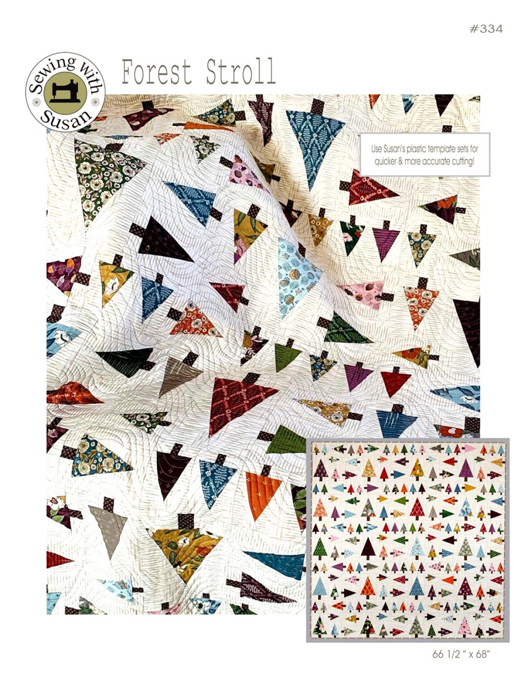 Forest Stroll * Fat Eighth Friendly Quilt Pattern * By: Susan R Marth ...