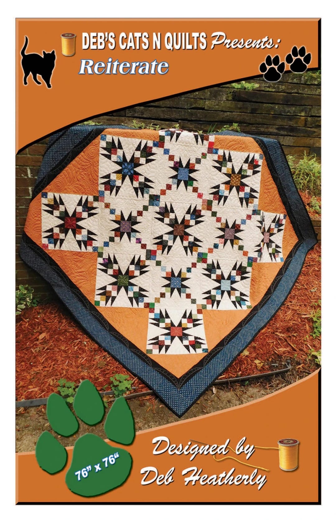 Reiterate *A Scrappy Quilt Pattern* by Deb Heatherly of Deb's Cats N ...