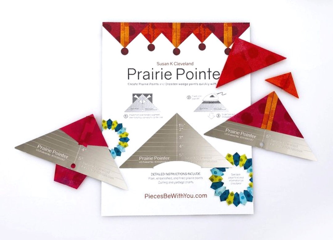Prairie Pointer *create Prairie Points & Dresden Wedge Points - Pressing Tool* By: Susan ...