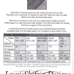 Ten Pack *pieced Quilt Pattern - Layer Cake Friendly* From: Laurie ...