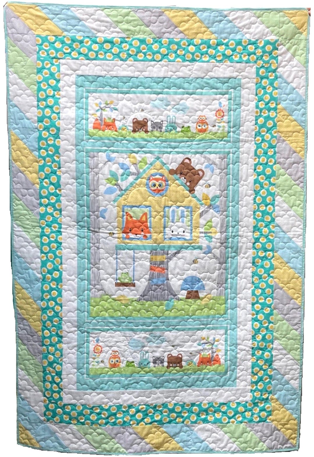 Tree House Treats *quilt Kit* Featuring Playhouse Pals Fabrics ...