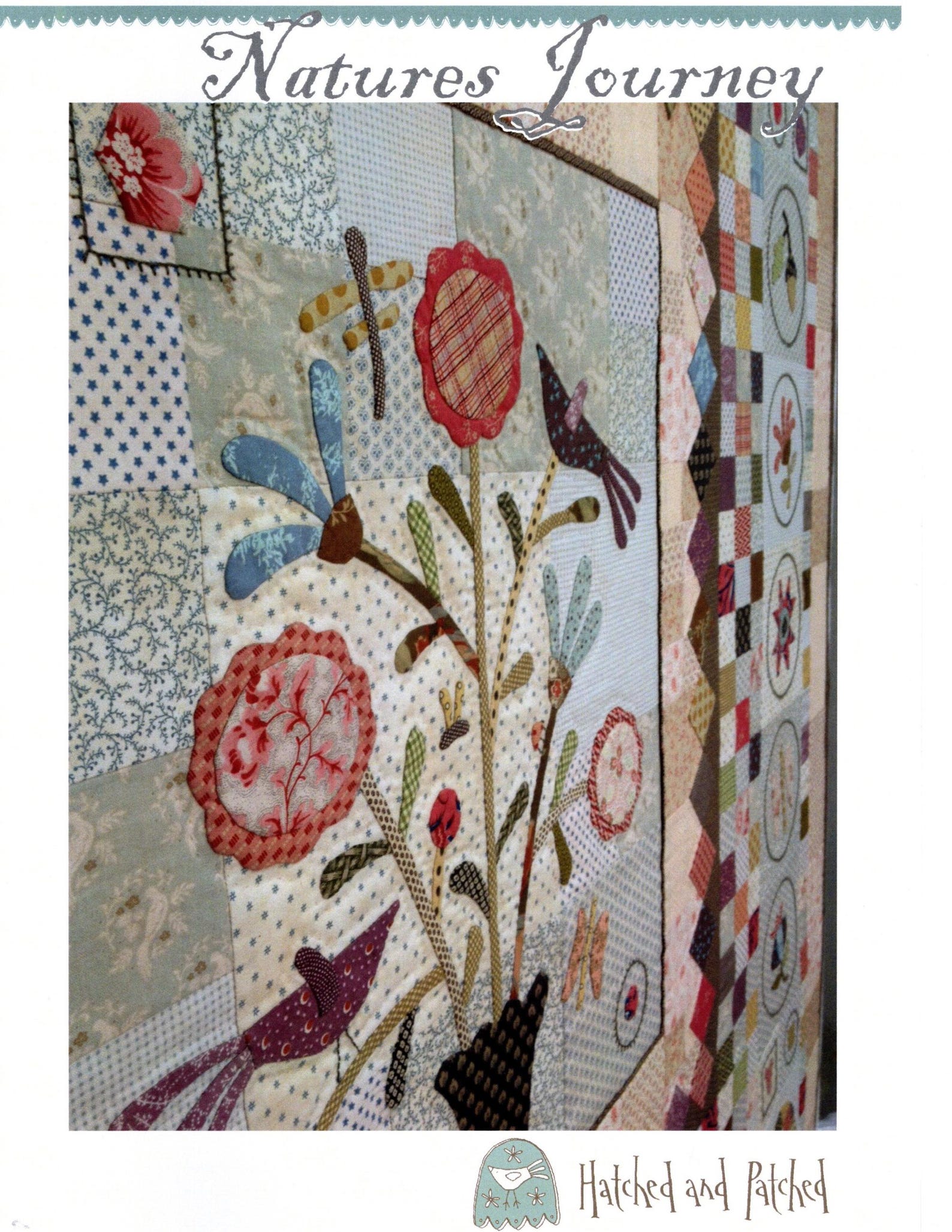 Natures Journey *folk Art Applique and Hand-embroidery Quilt - Sewing ...