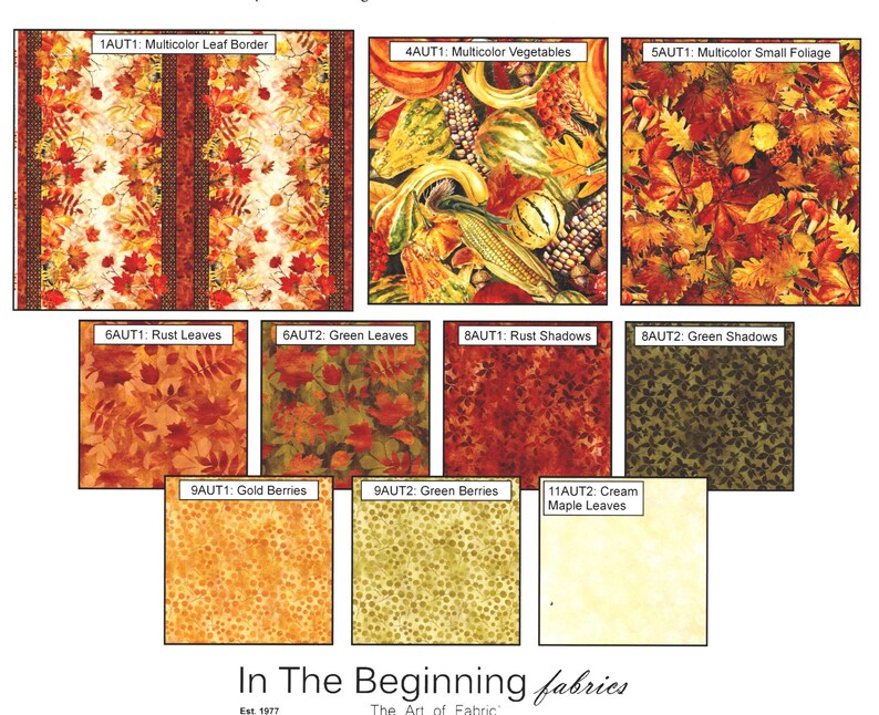 Autumn Celebration - Border Fabric *by the 1/2 Yard* From: Jason Yenter ...