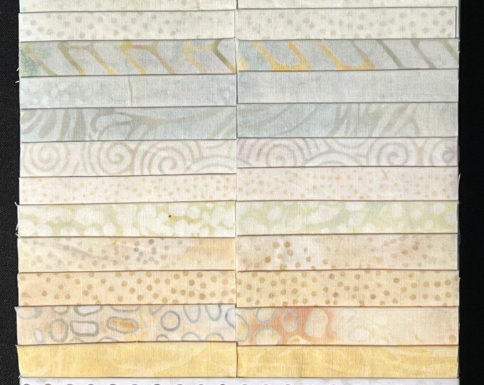 Neutral Foundations - Light Batik Strips *jelly Roll - 40 Pieces* From ...