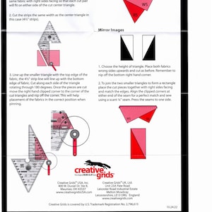 2 Peaks in 1 Multi-size 6" Triangle *acrylic Template Ruler* By: Rachel ...