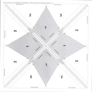 Vintage Kite Quilt Block Foundation Paper (makes 6" Finished Blocks) By ...