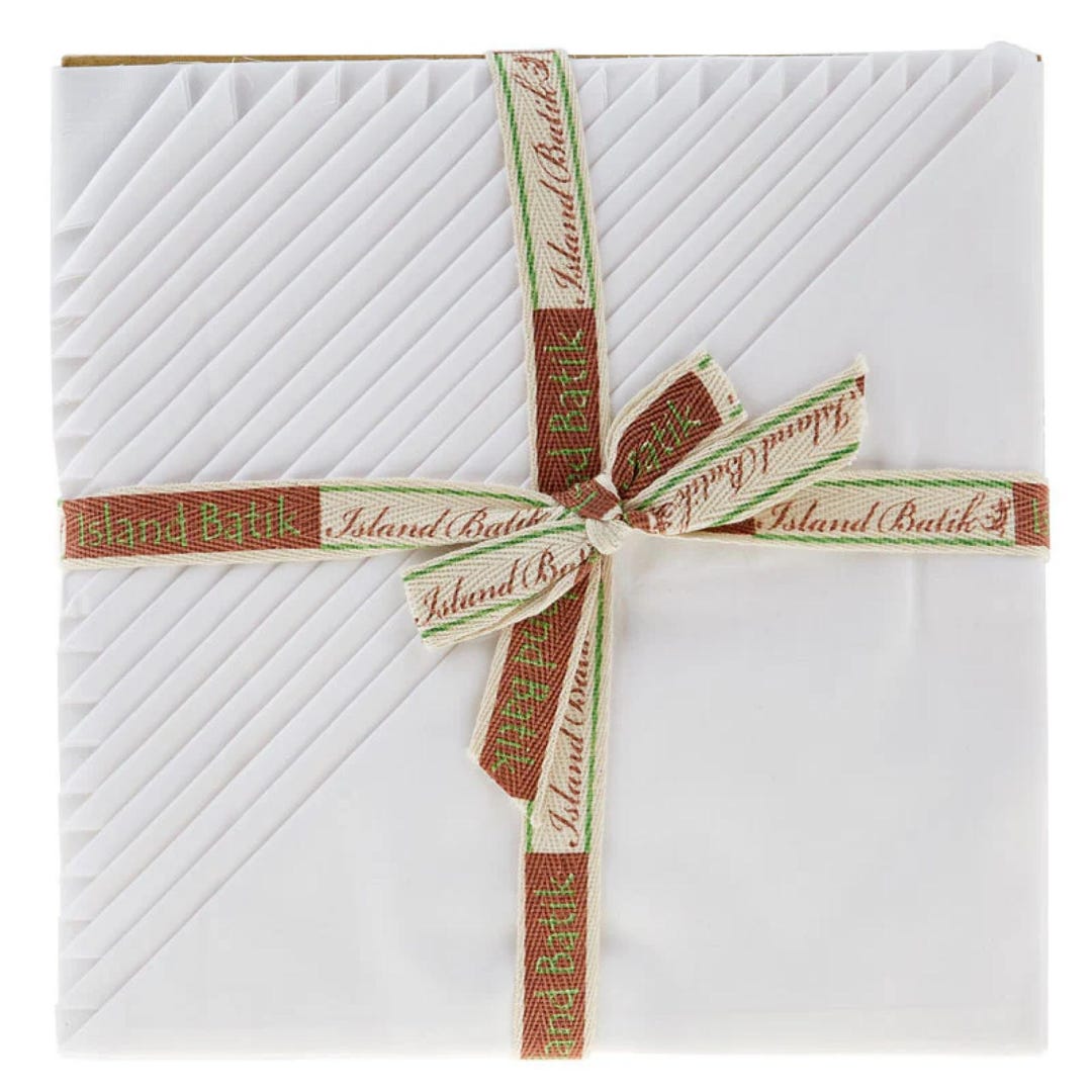 Simply White - Batik Layer Cake (10in X 10in) - 42 Pieces* From: Island ...