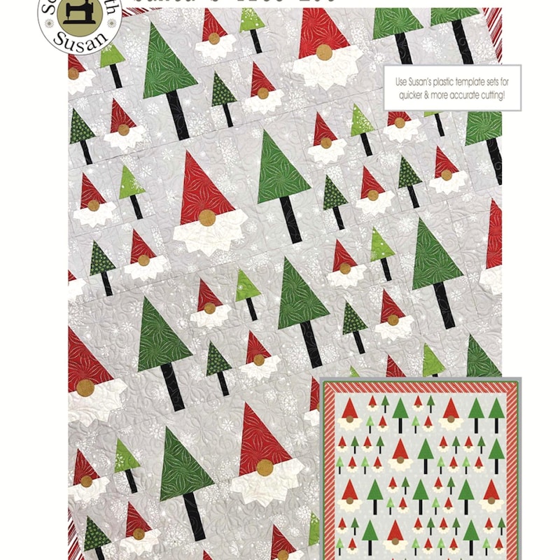 Santa Quilt Pattern - Etsy
