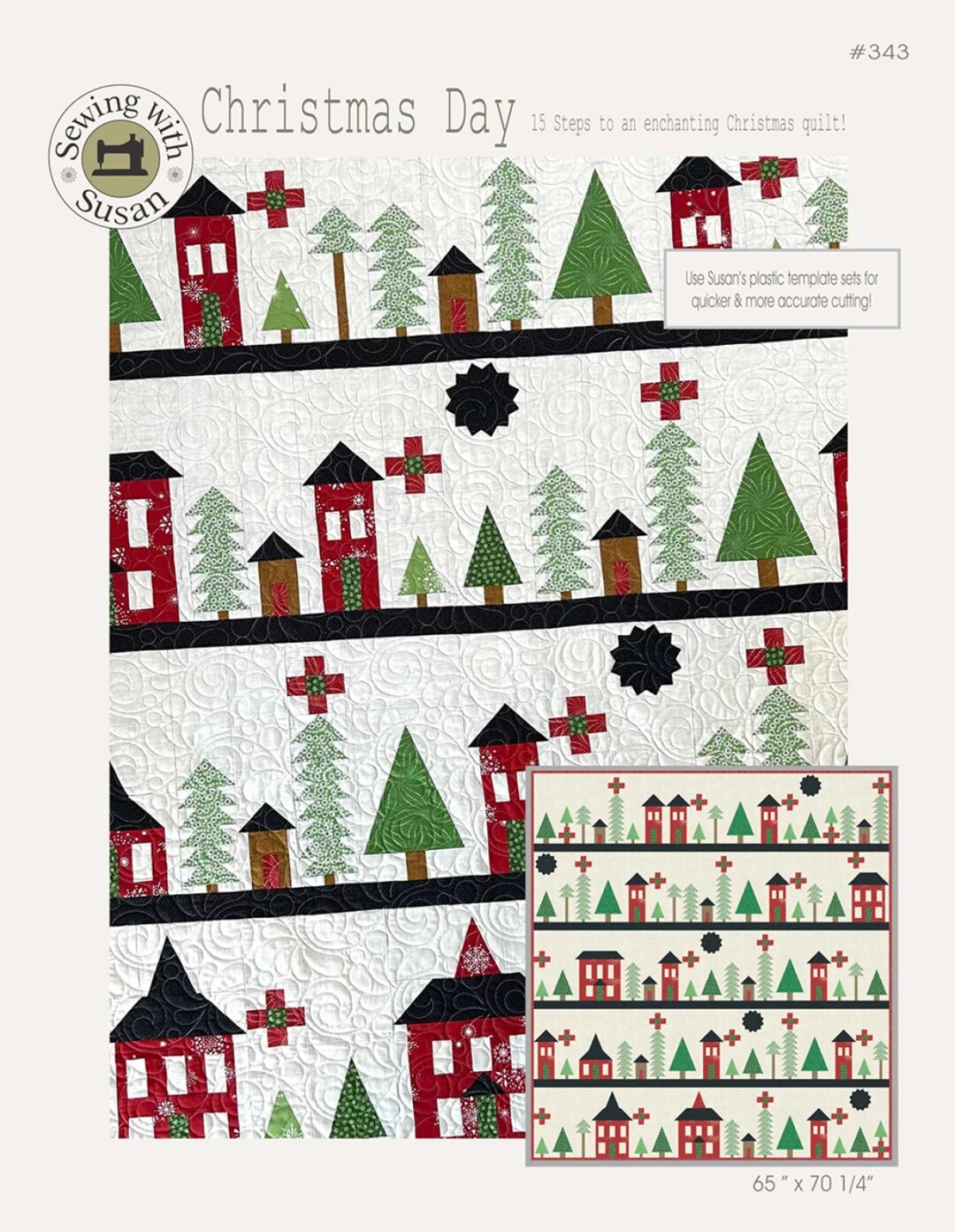 Christmas Day * Pieced Quilt Pattern * By: Susan R Marth of Sewing With ...