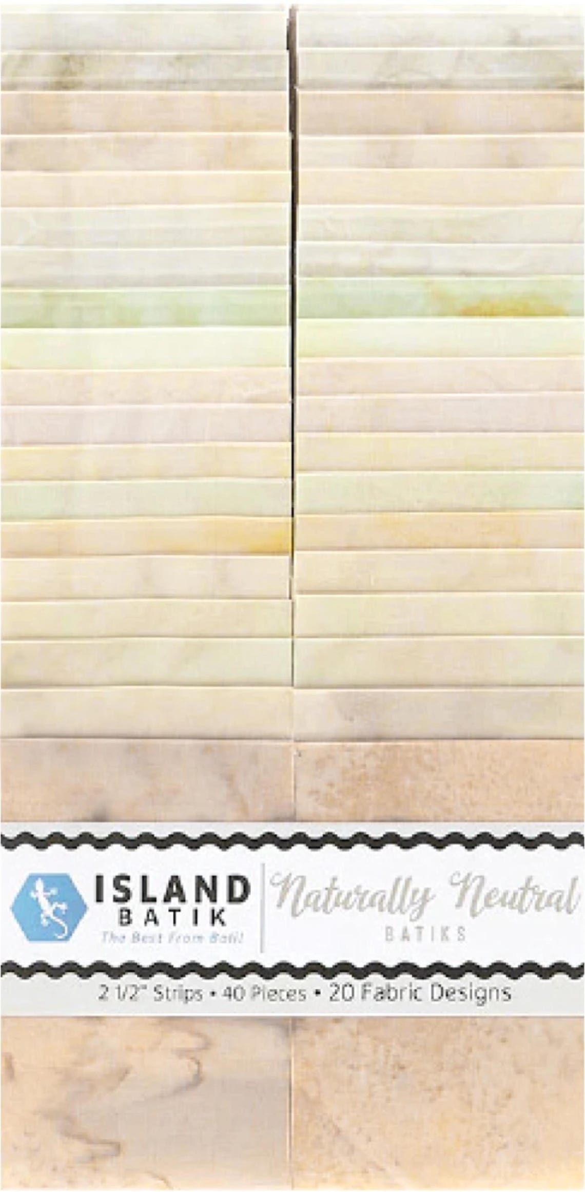 Naturally Neutral - Light Batik Strips *jelly Roll - 40 Pieces* From ...