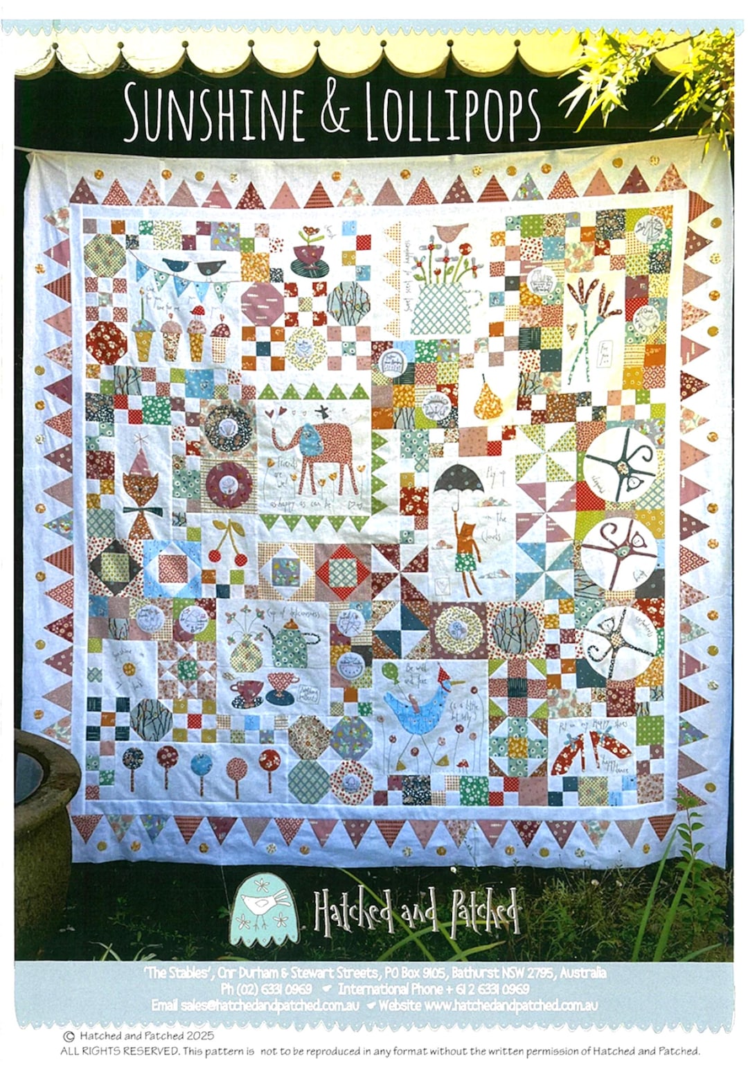 Sunshine & Lollipops *folk Art Applique and Hand-embroidery Quilt ...