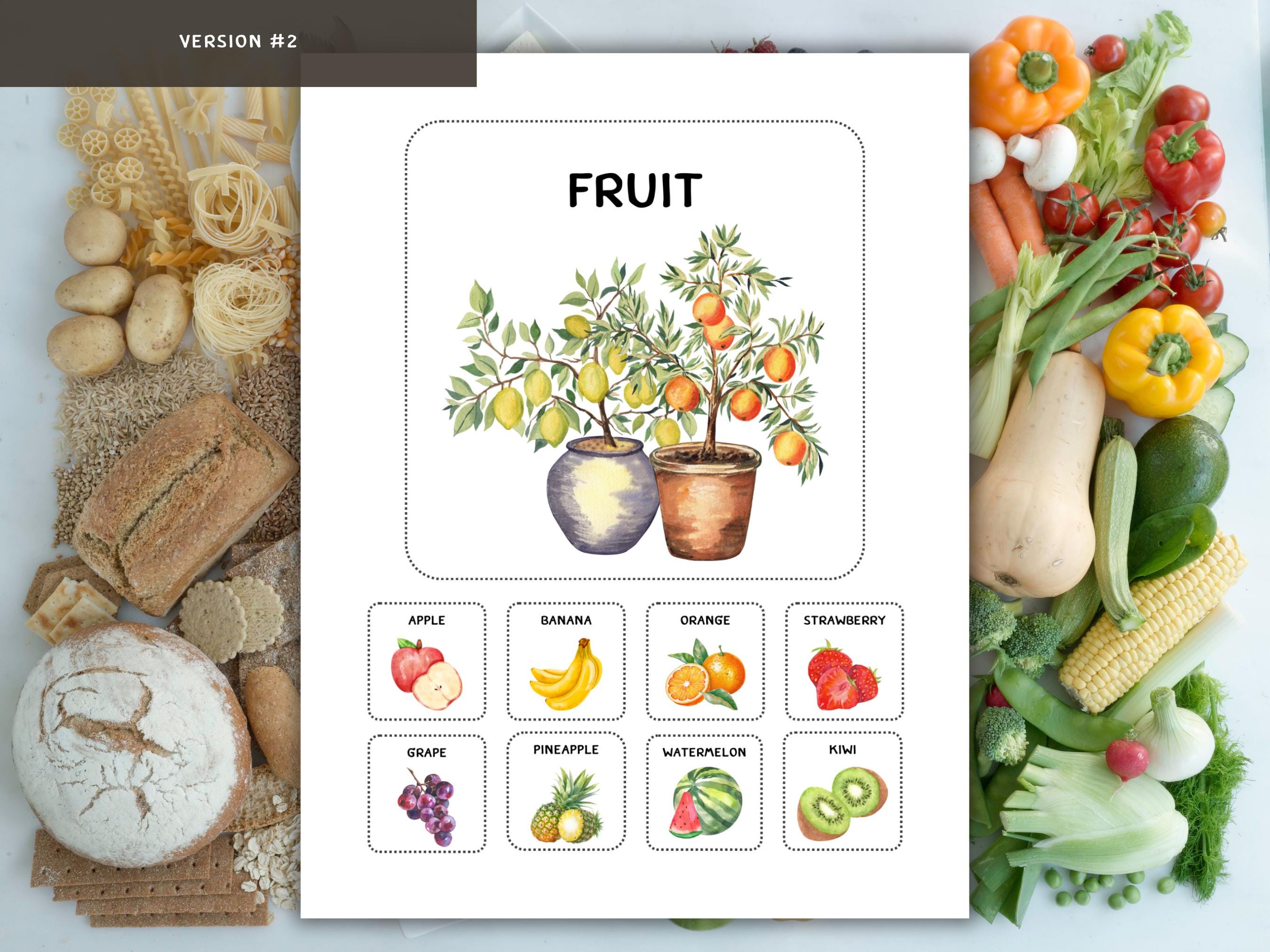Food Group Matching Cards | Printable Sorting Activity for Toddlers ...