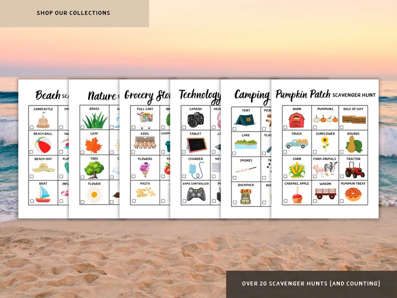 Beach Scavenger Hunt Printable for Kids | Fun Seaside Activity | Summer ...