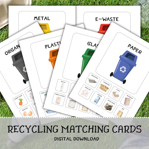 Recycling Worksheets - Etsy New Zealand